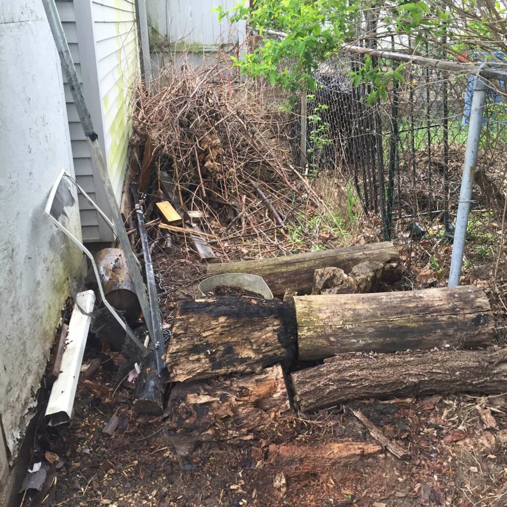 Before and After - Chuck It Junk Removal